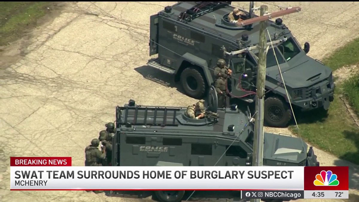 SWAT team surrounds home of burglary suspect in McHenry County – NBC ...