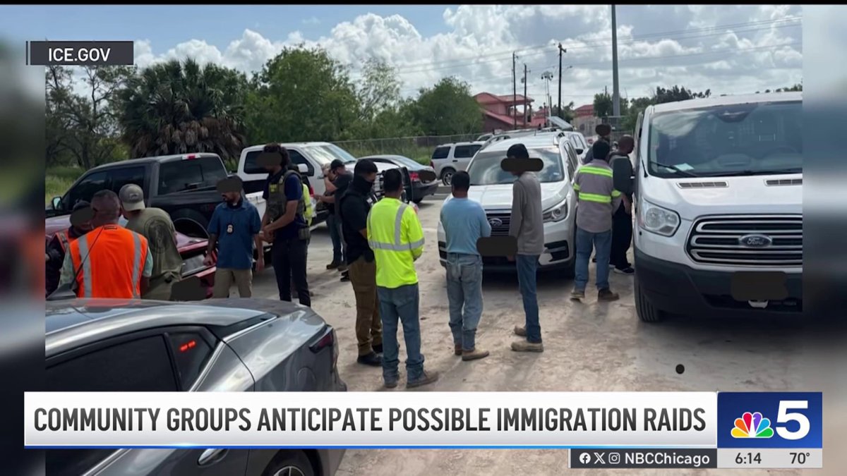 Advocates brace for ICE workplace raids throughout Chicago – NBC Chicago