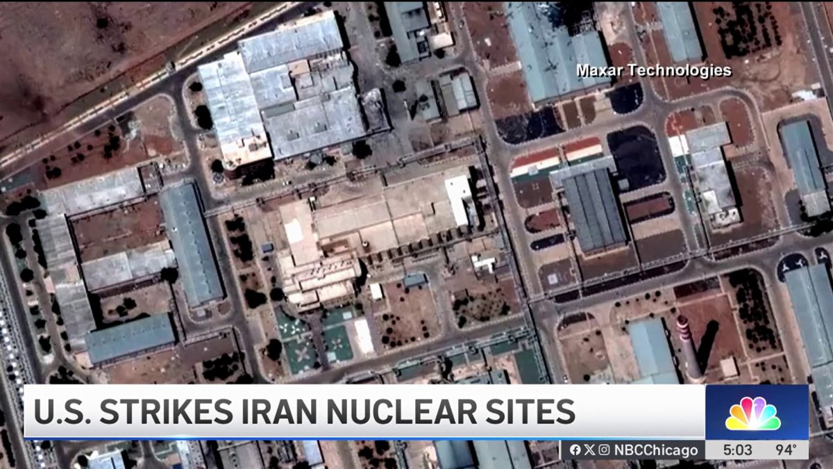 U.S. strikes on Iran nuclear sites stir up reactions – NBC Chicago