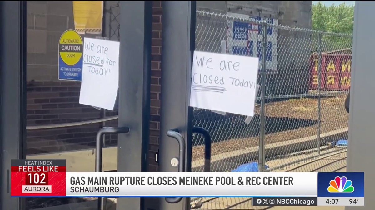 Gas main rupture closes Meineke Pool & Rec Center in Schaumburg – NBC ...