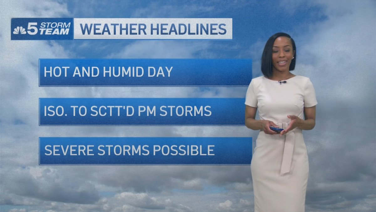 Monday afternoon forecast: Humid day, storms possible – NBC Chicago