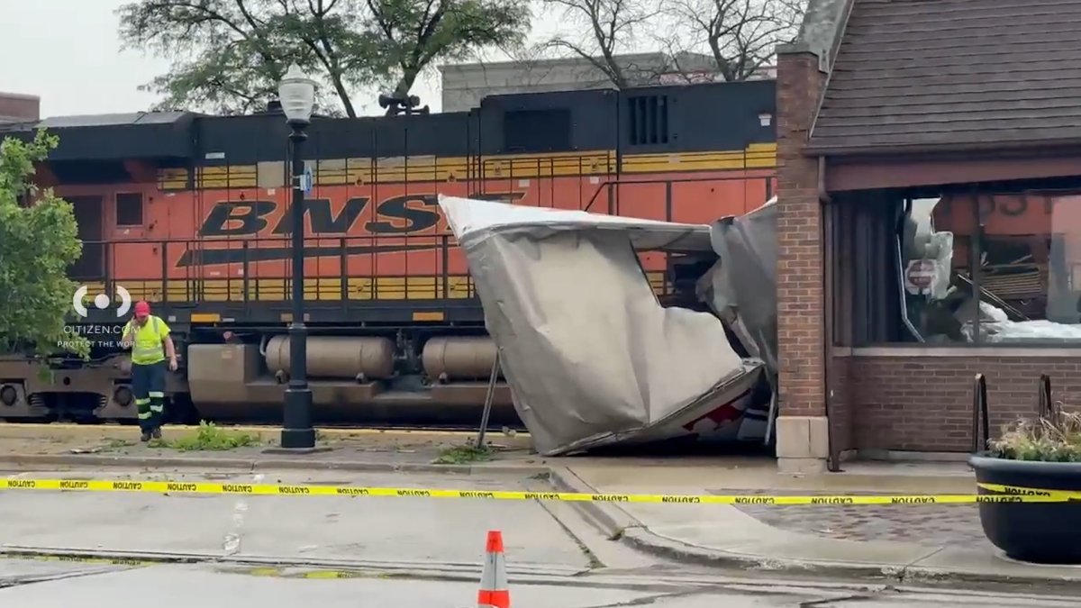 Video shows semitruck, freight train collision in La Grange – NBC Chicago