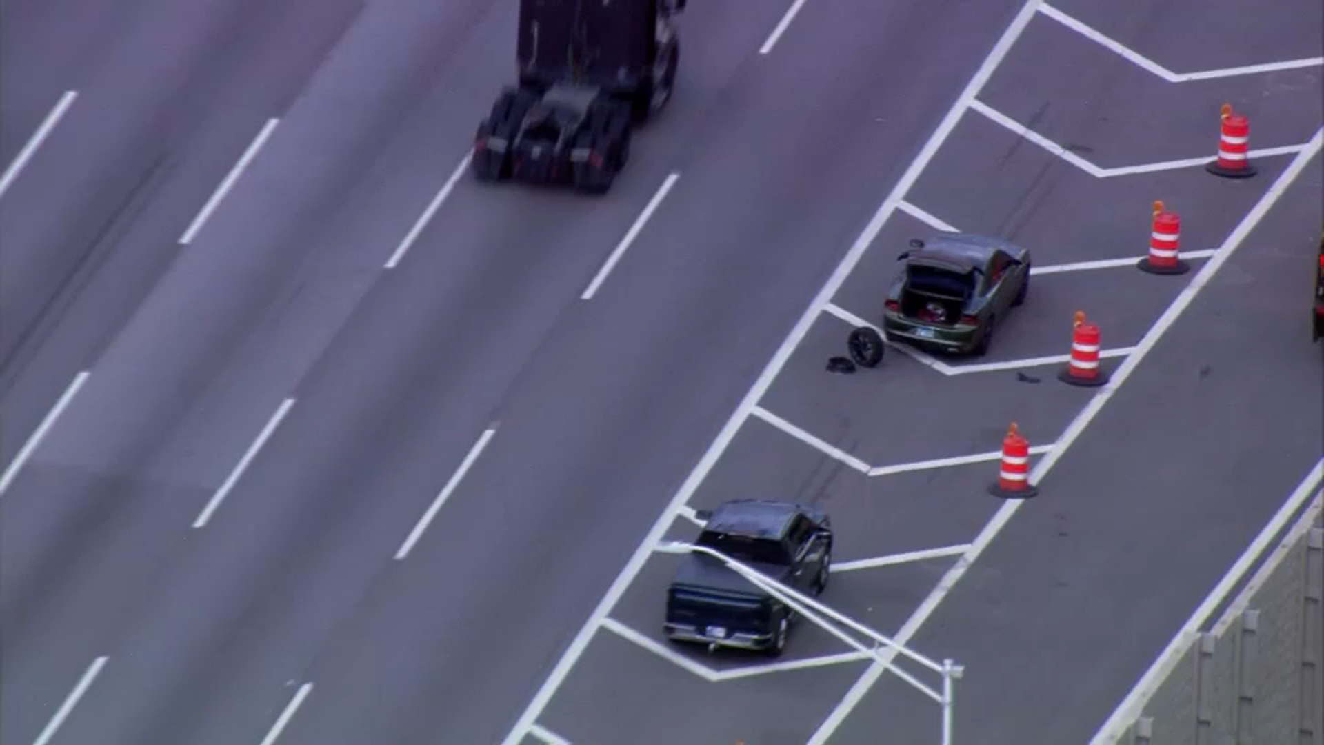 Big pothole on I-294 leaves cars damaged – NBC Chicago