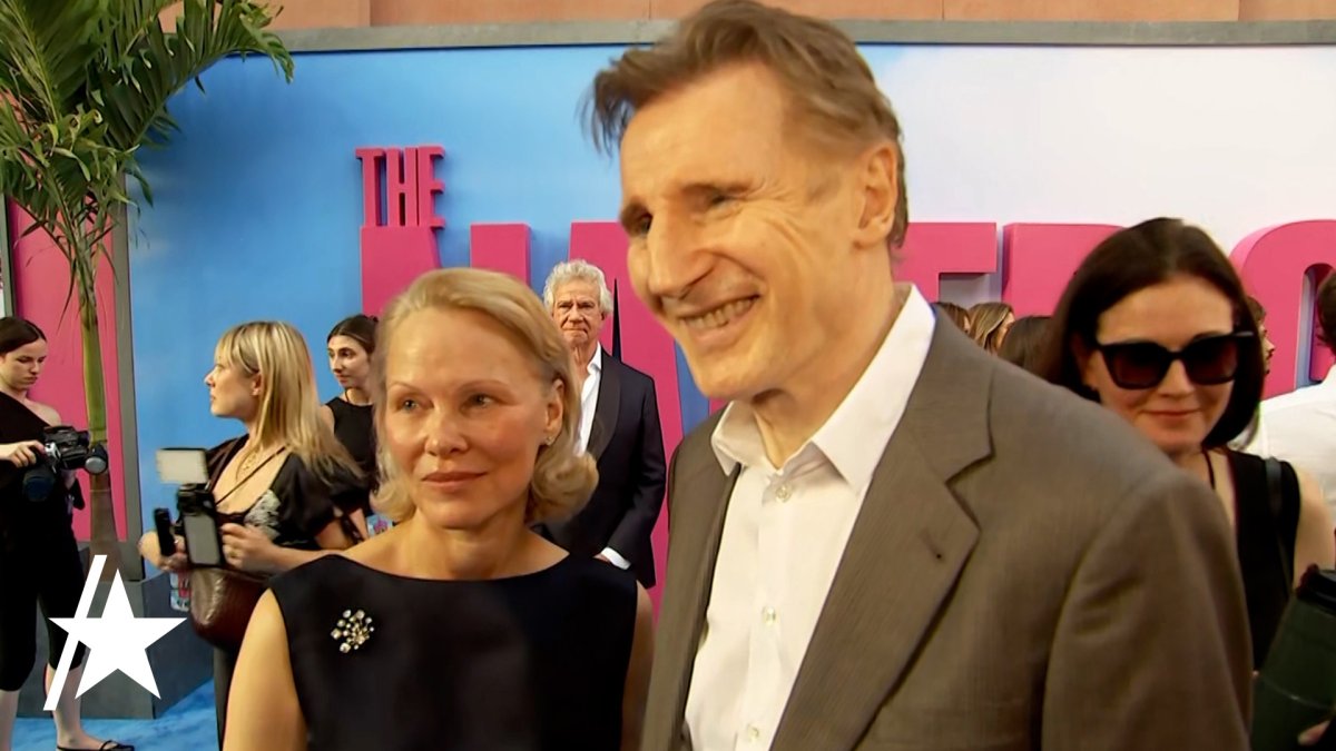 Pamela Anderson & Liam Neeson dish on recreating iconic ‘Titanic’ scene ...