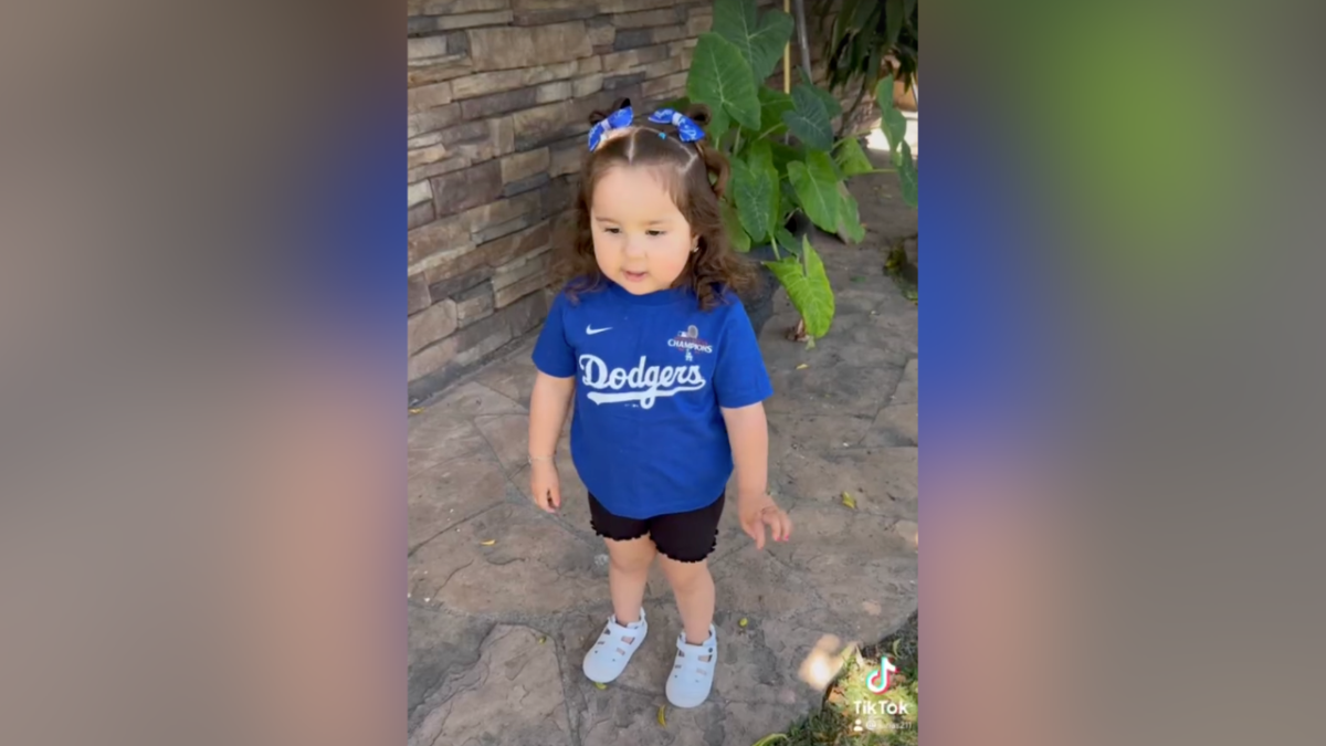 2-year-old goes viral naming her favorite Dodger players – NBC Chicago