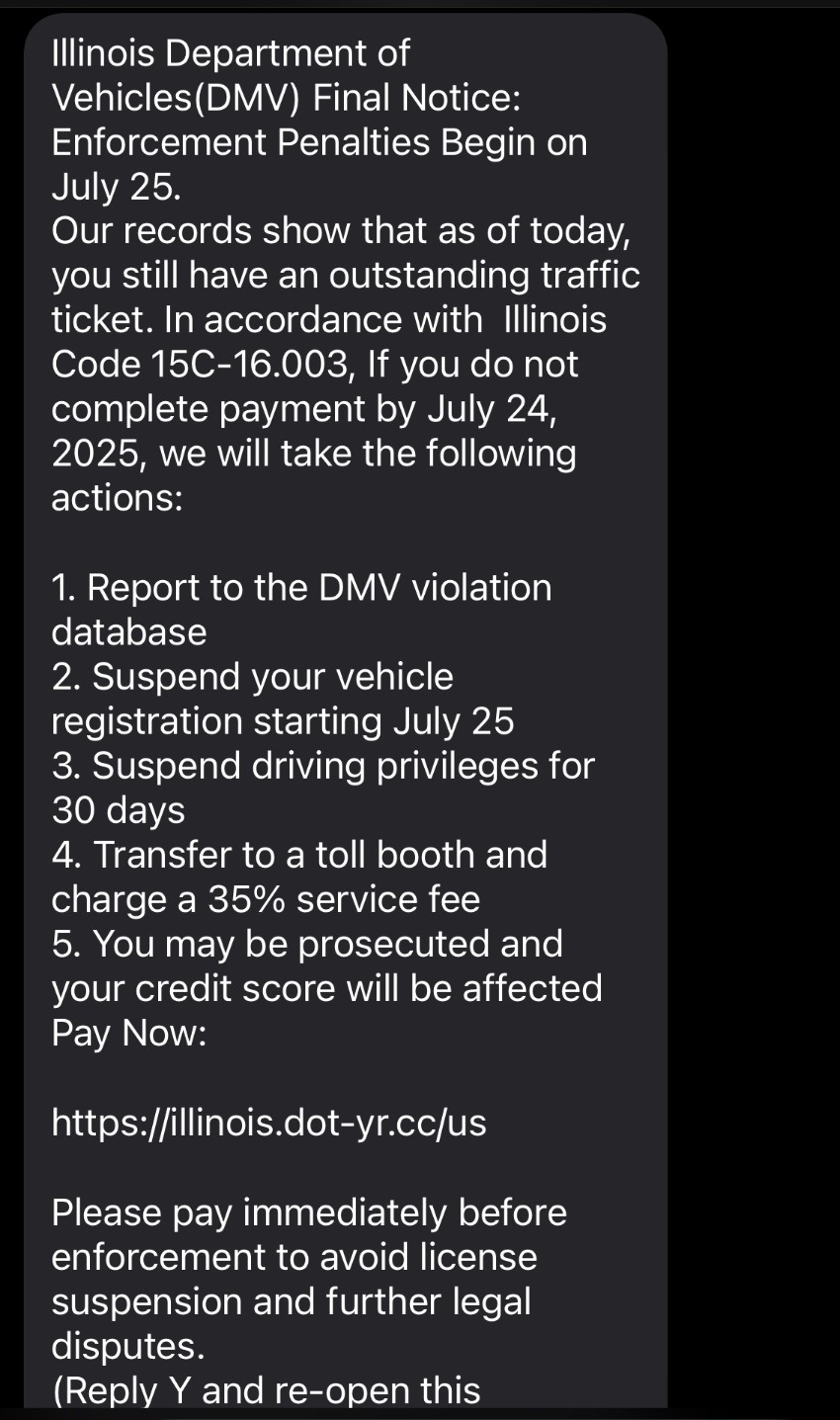 Illinois Secretary of State warns of DMV text scam messages – NBC Chicago