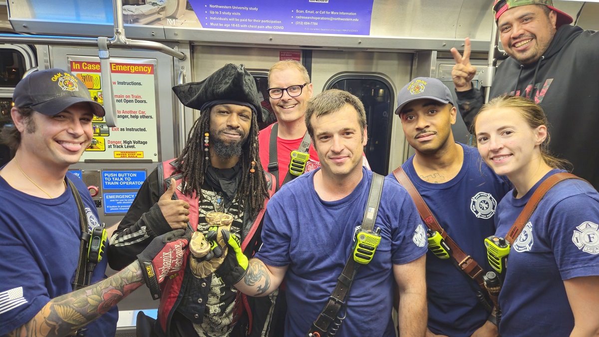 Suburban firefighters rescue snake from CTA train control panel – NBC Chicago