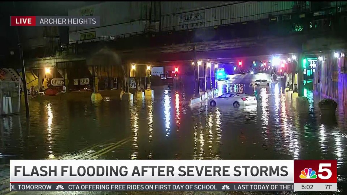 Heavy rain, flash flooding hammer Chicago area – NBC Chicago