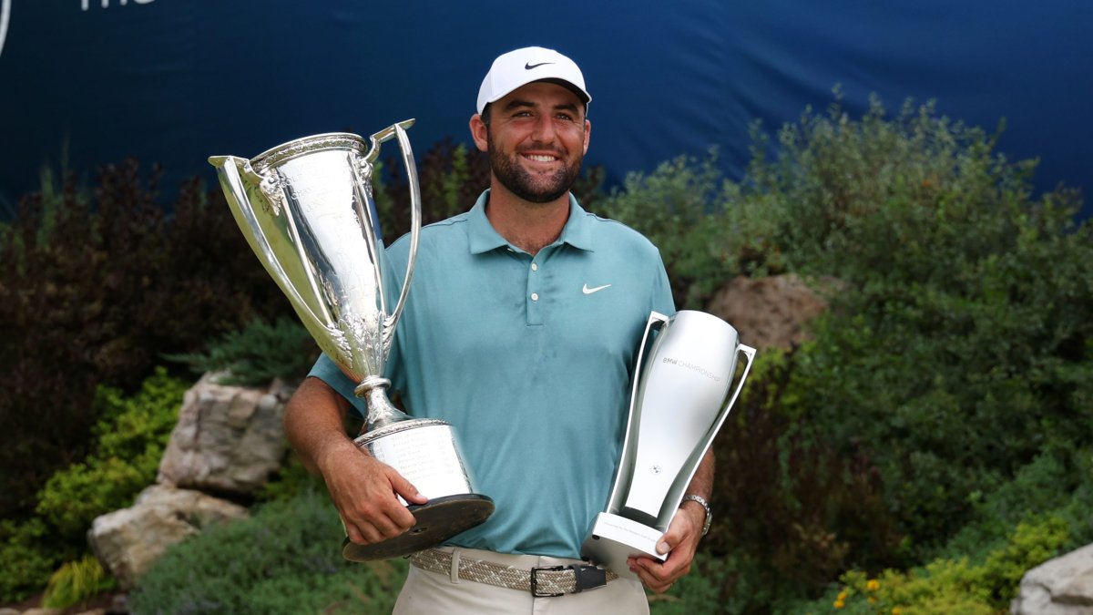 Scottie Scheffler wins BMW Championship for 5th victory of year – NBC ...