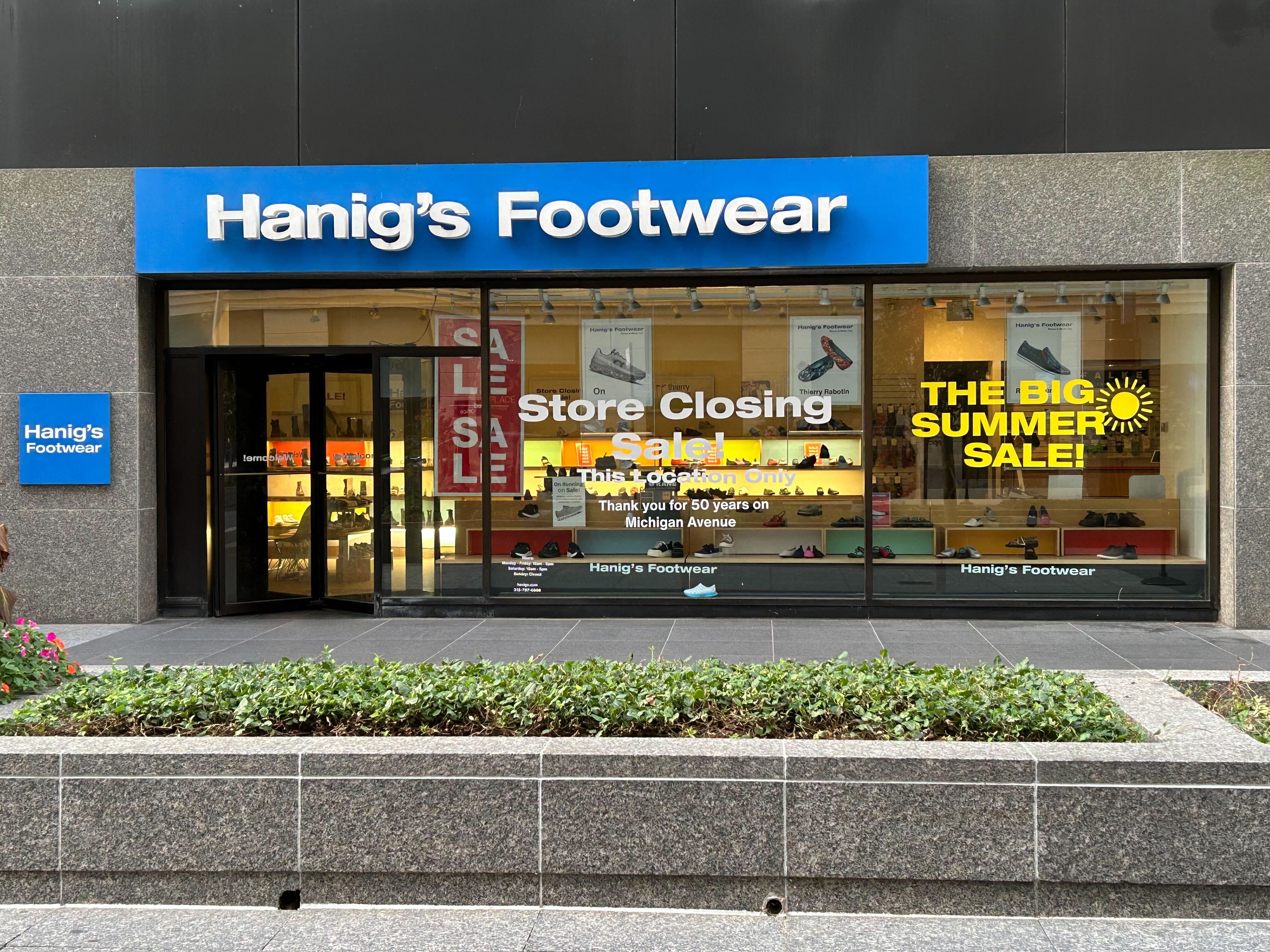 Hanig’s Footwear to close Mag Mile location after 50 years – NBC Chicago