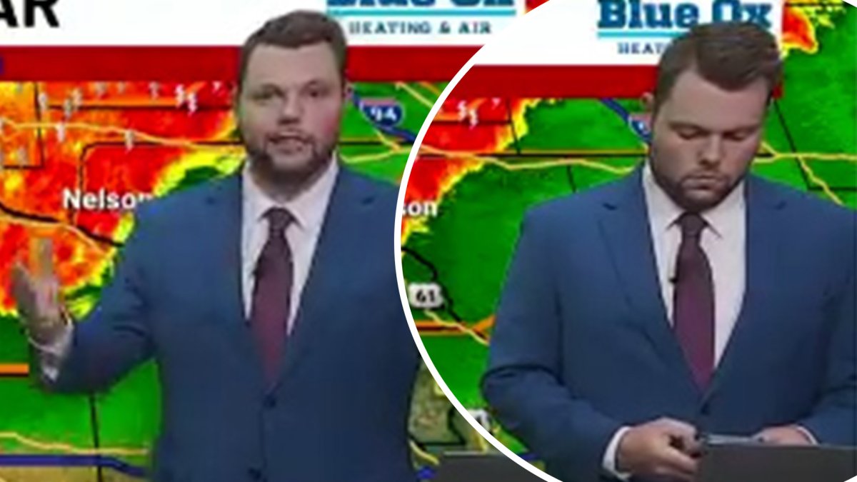 Meteorologist defends texting wife during live broadcast – NBC Chicago