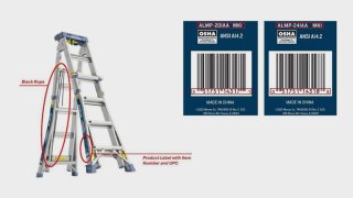 100,000 ladders sold at Home Depot recalled over fall hazard – NBC Chicago