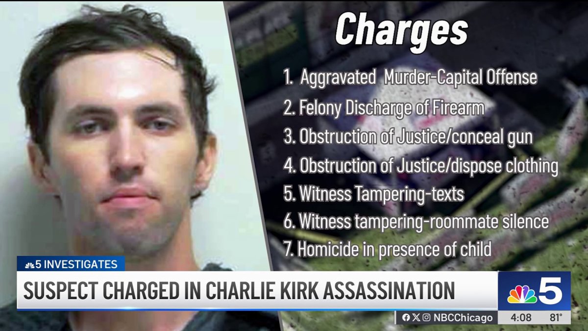 Suspect charged in Charlie Kirk’s assassination – NBC Chicago