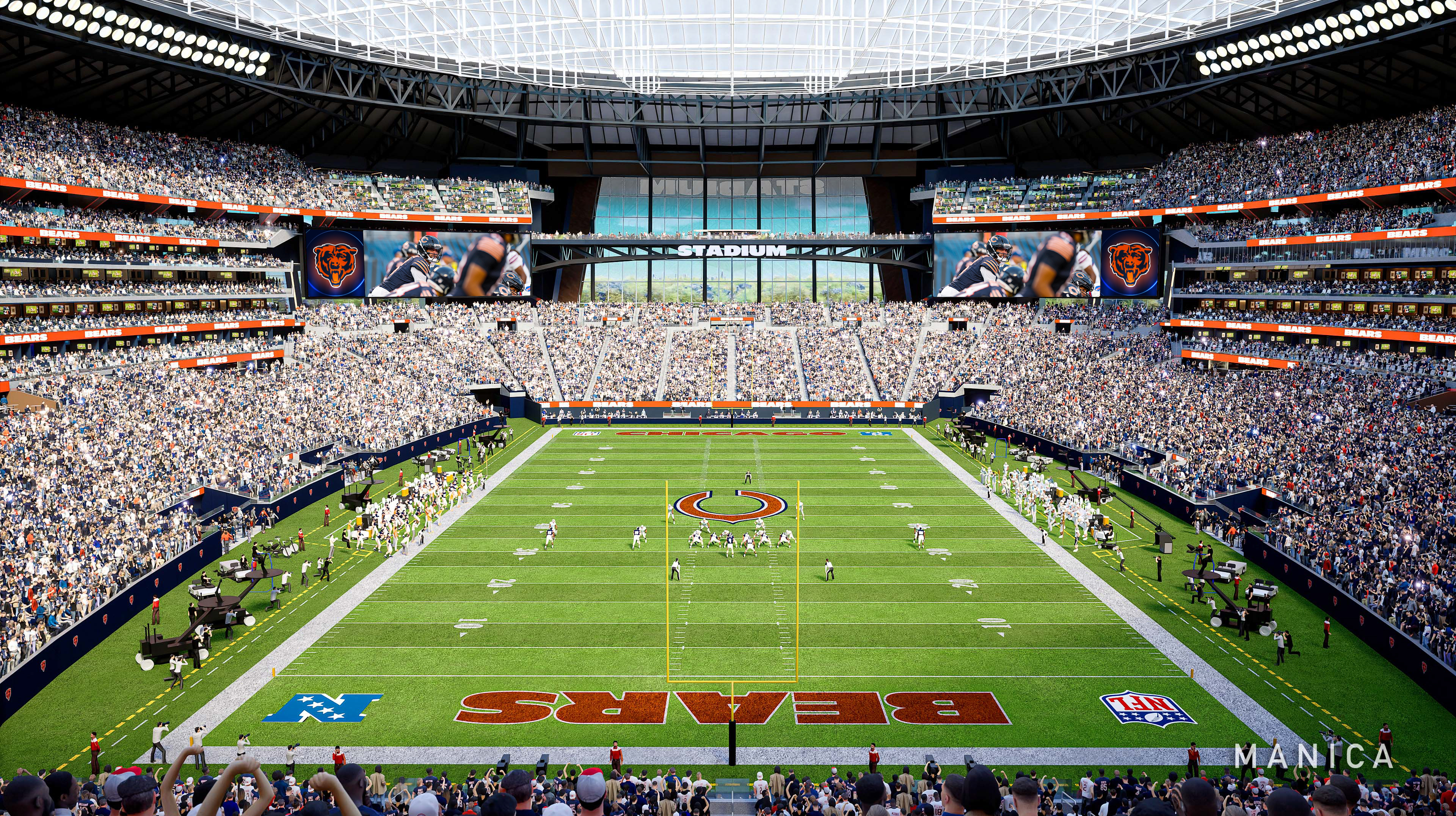 New renderings offer look at Bears’ Arlington Heights stadium plans ...