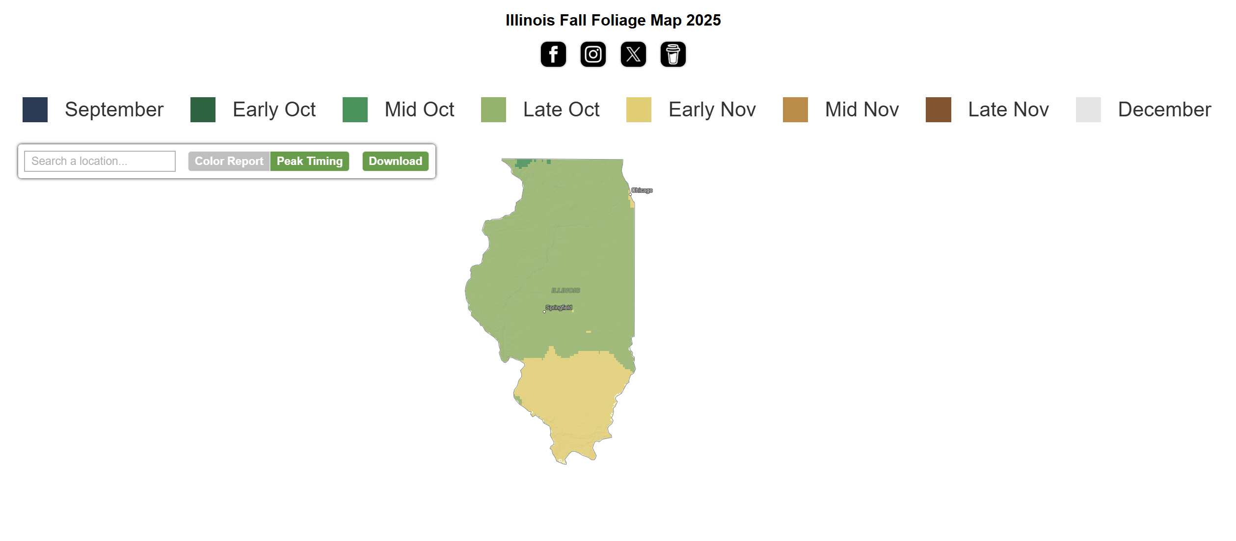 When does fall start for 2025? Illinois fall colors, foliage map – NBC ...