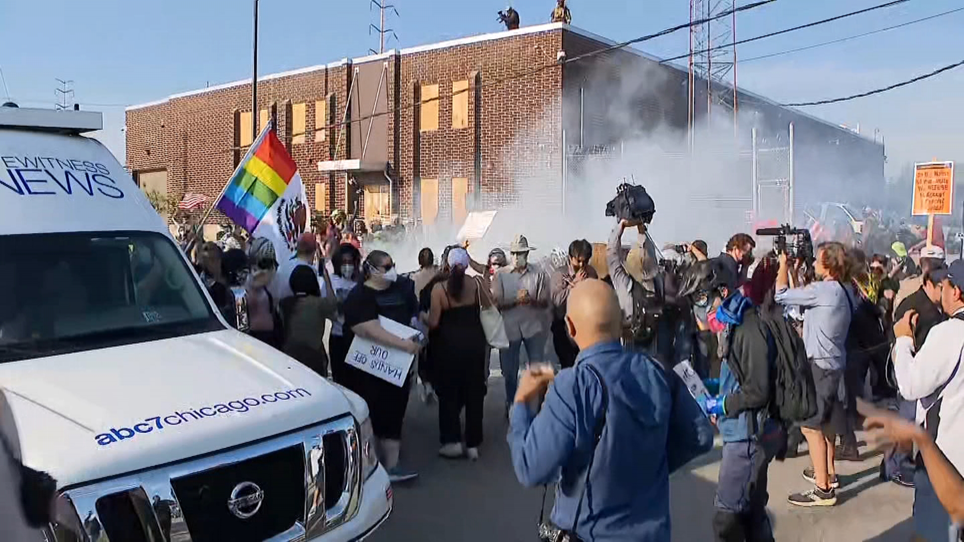 Armed ICE guards, protesters clash outside Broadview facility – NBC Chicago