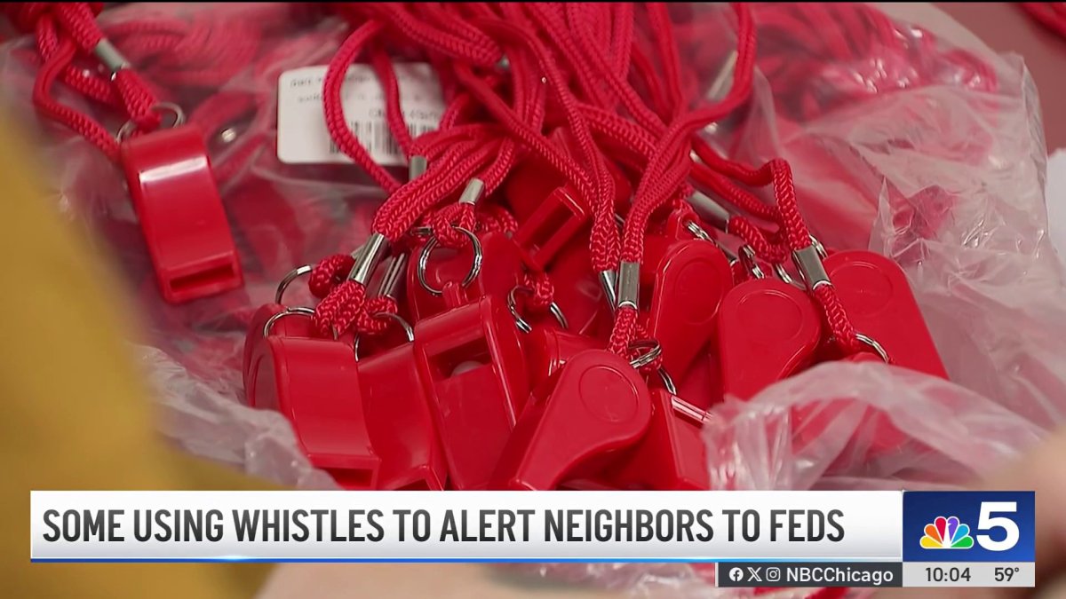 Chicago-area residents use whistles to alert neighbors of ICE activity ...