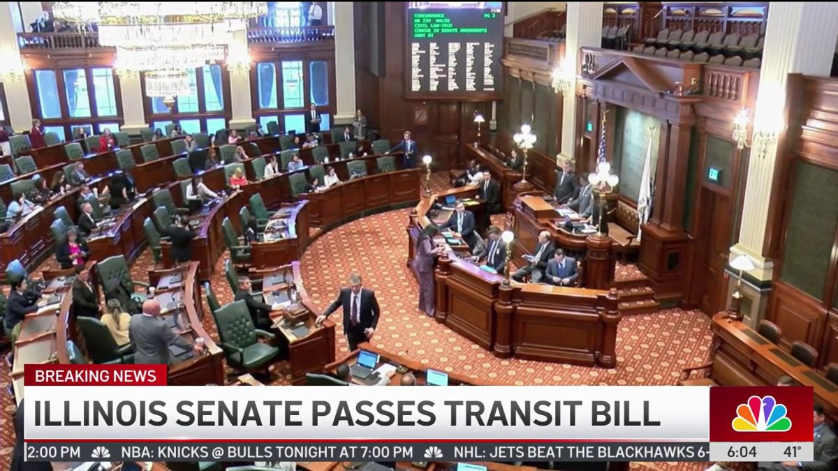 Illinois lawmakers pass last-minute mass transit bill – NBC Chicago