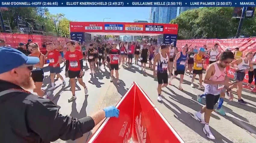 2025 Bank of America Chicago Marathon finish line camera – NBC Chicago