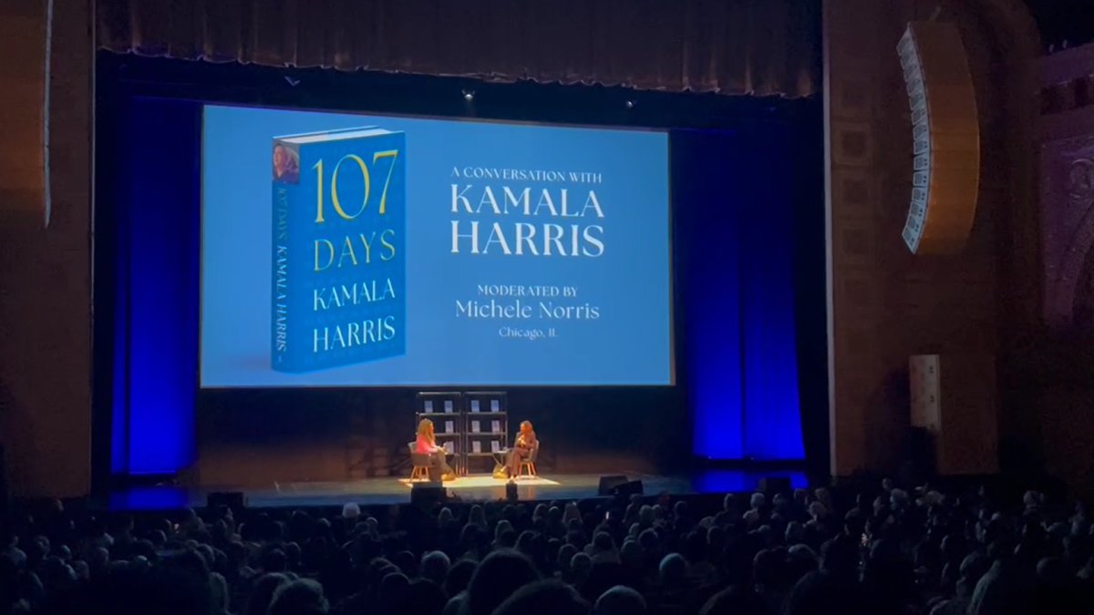 Kamala Harris’ book tour stop in Chicago disrupted by protesters – NBC ...