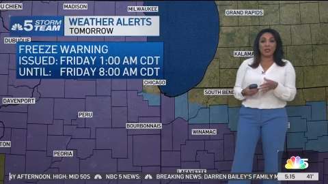 Frost advisory in effect for Chicago area; freeze warning next – NBC ...