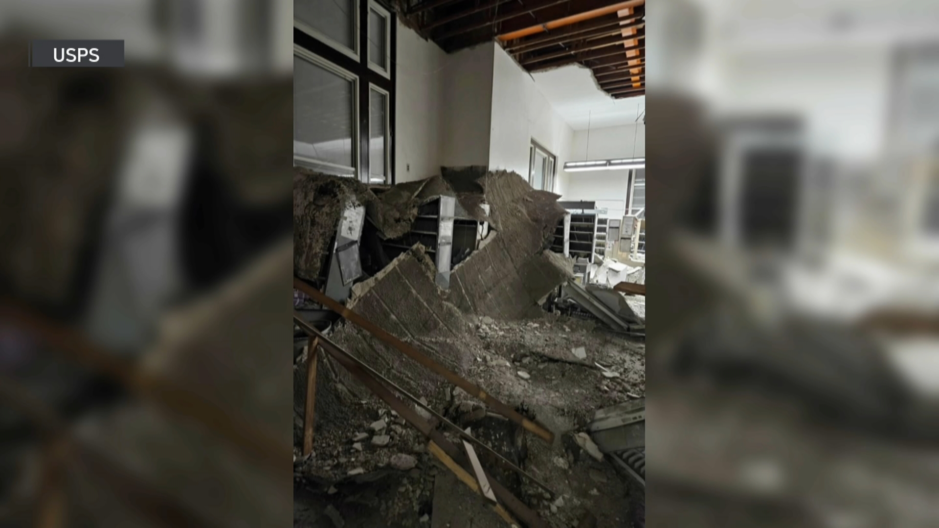 Wilmette Post Office shutdown after roof collapses – NBC Chicago