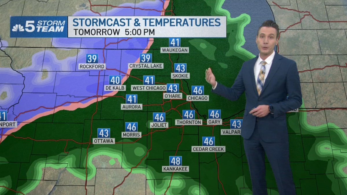 Friday night: Cooler temperatures on the horizon – NBC Chicago
