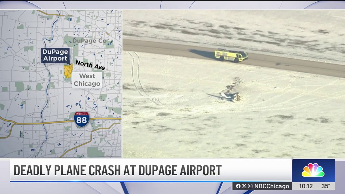 2 Dead After Small Plane Crash At Dupage Airport Authorities Say Nbc