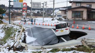 Japan assesses damage from 7.5 magnitude quake that injured 34 – NBC ...