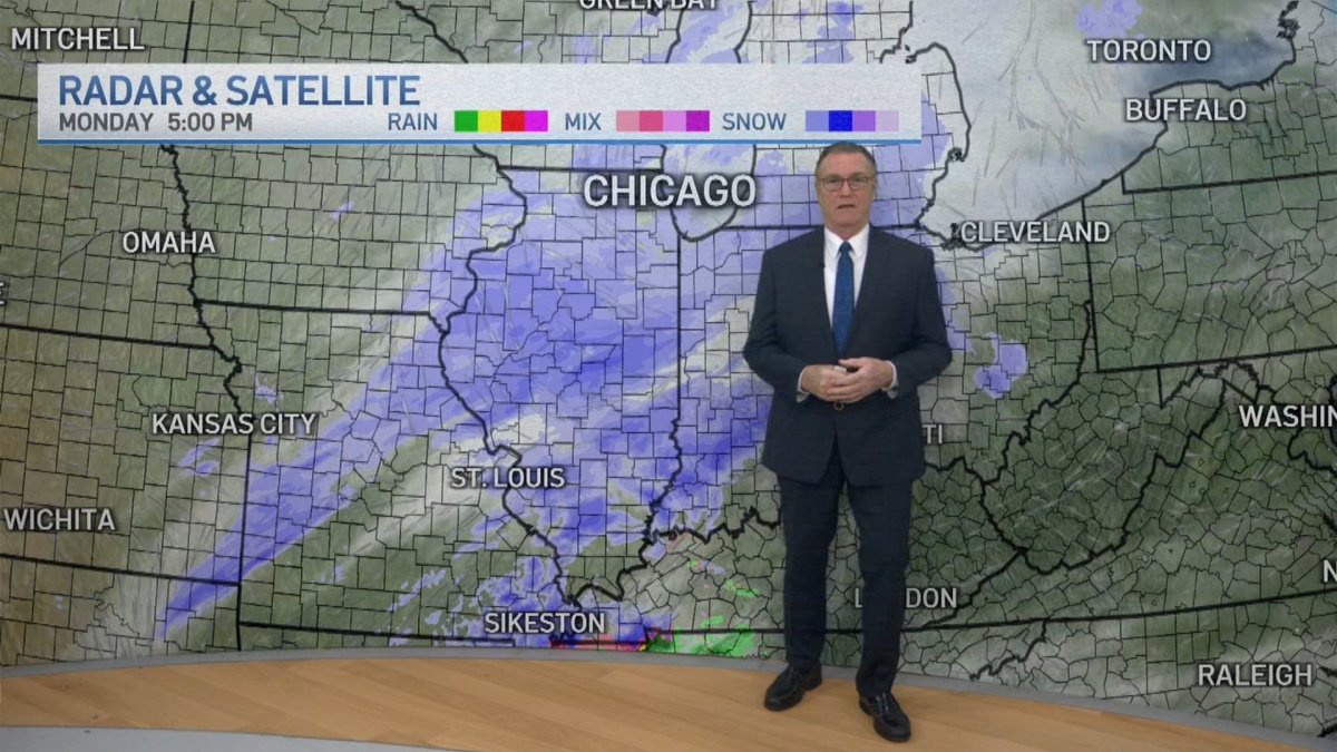 Monday night forecast: Another round of snow – NBC Chicago