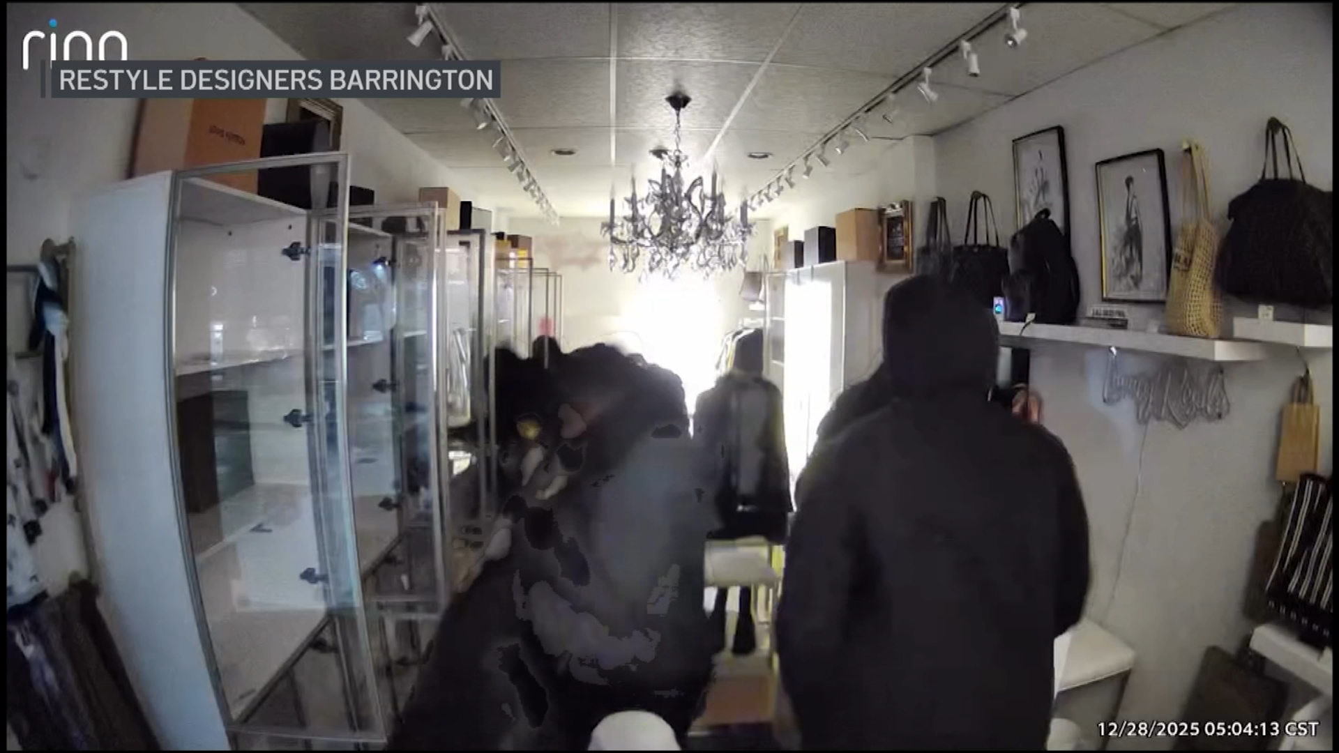 Security video shows burglars ransacking Barrington store – NBC Chicago