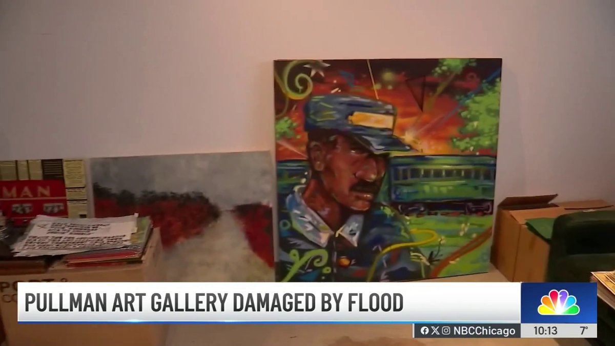 Pullman art gallery closes after being damaged by flood – NBC Chicago