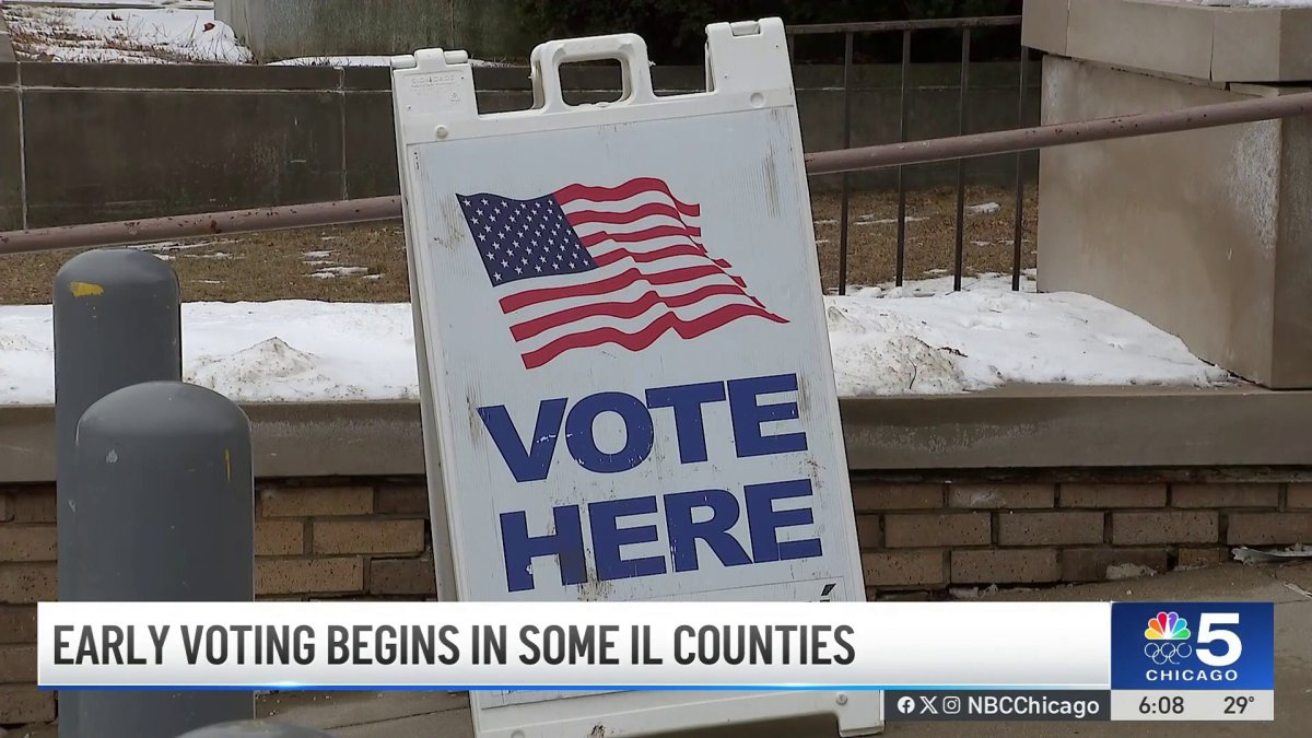 Early voting begins in many Chicago suburbs – NBC Chicago