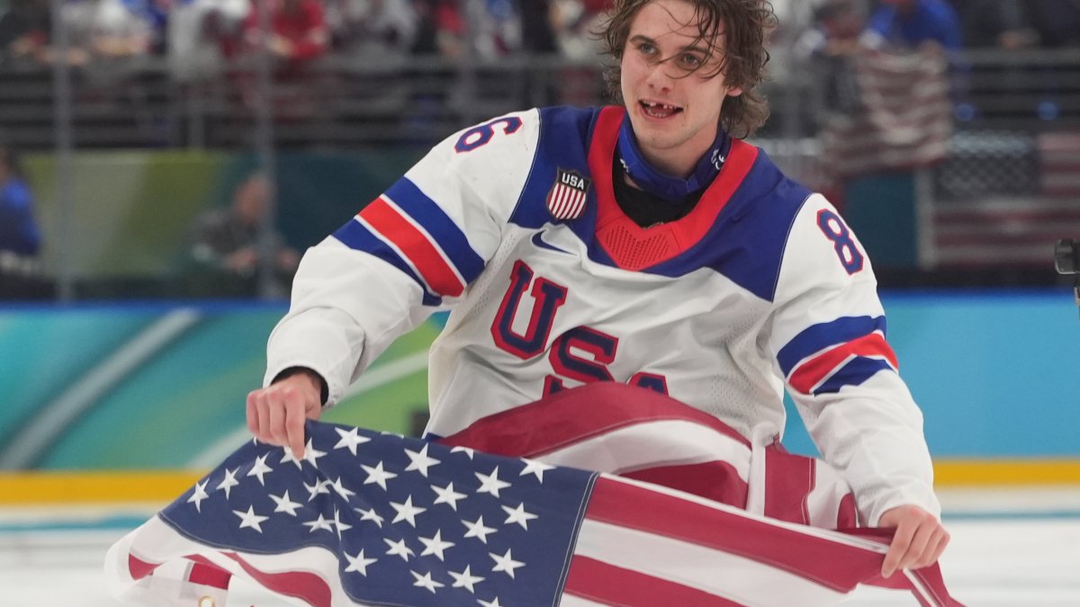 Watch: Jack Hughes’ golden goal ends 46-year US hockey drought – NBC ...