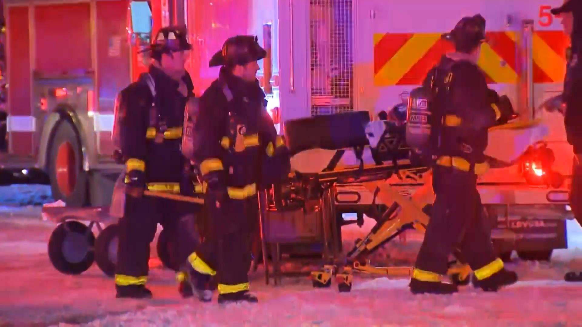 Chatham apartment building fire leaves 2 seriously hurt – NBC Chicago
