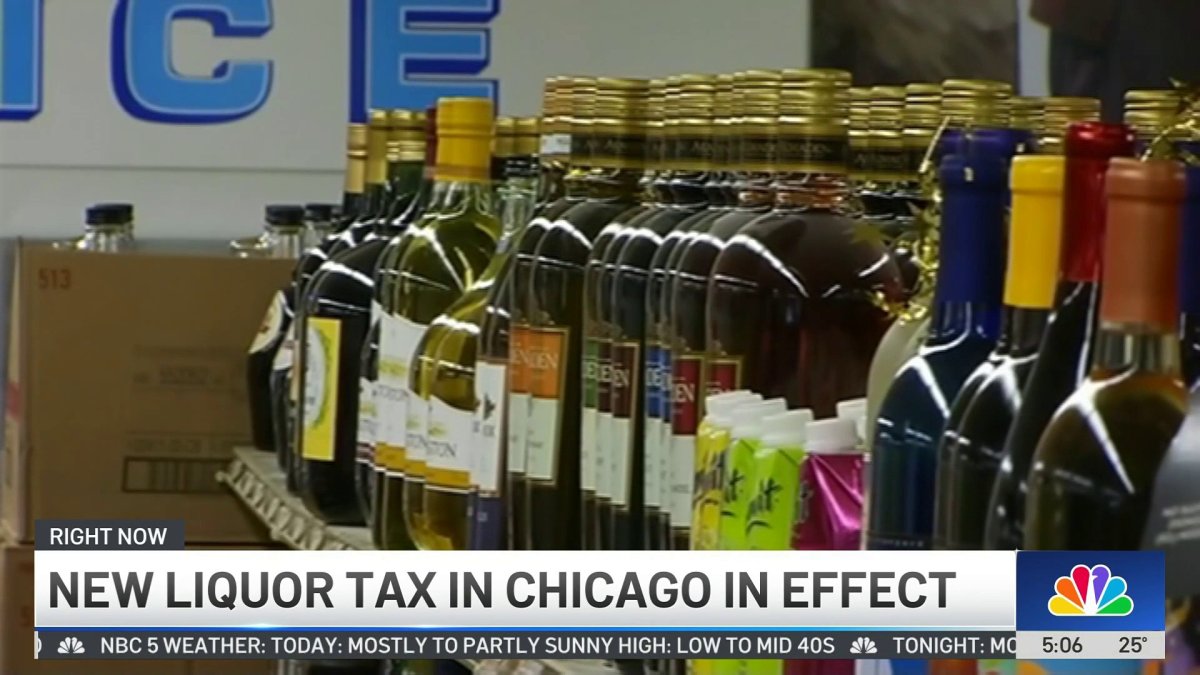 A new Chicago liquor tax is now in effect – NBC Chicago