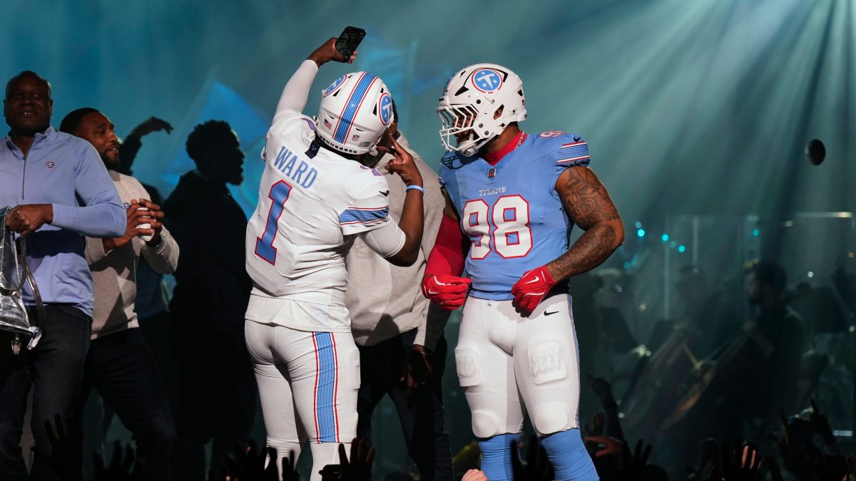 Titans unveil new uniforms and logos ahead of 2026 NFL season – NBC Chicago