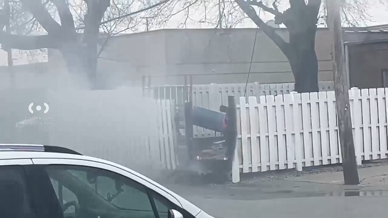 Thick smoke in Norridge after fallen powerline burns through fence ...