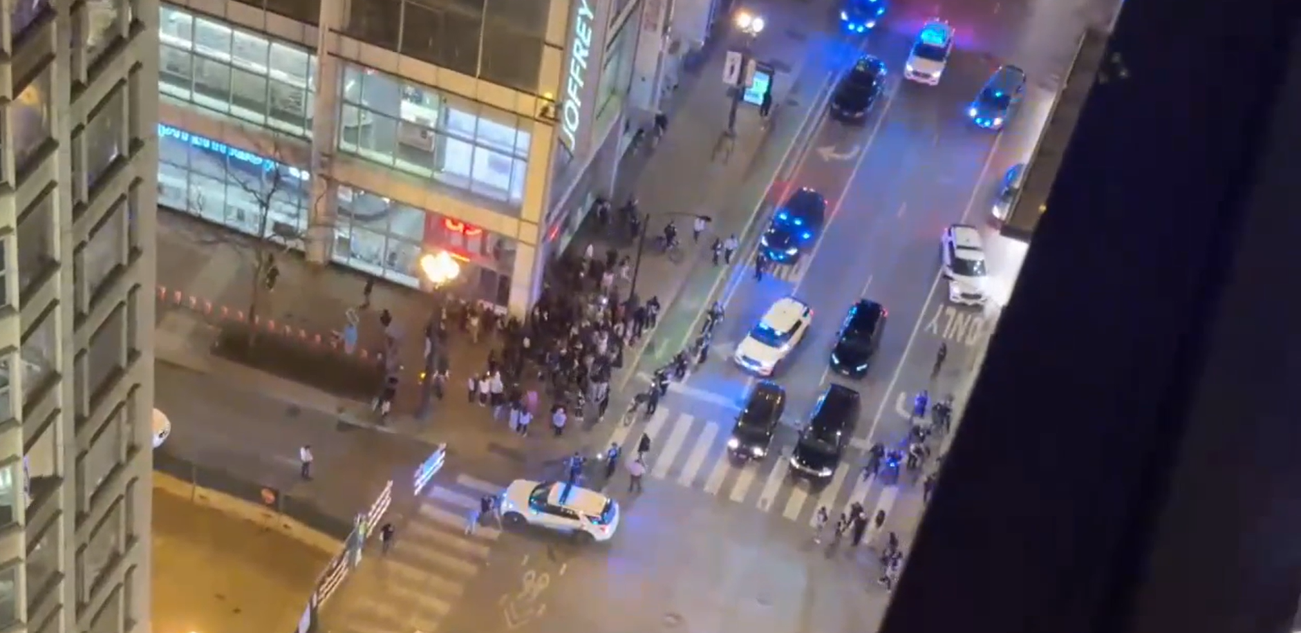 Heavy police presence in Chicago’s Loop amid large gathering – NBC Chicago