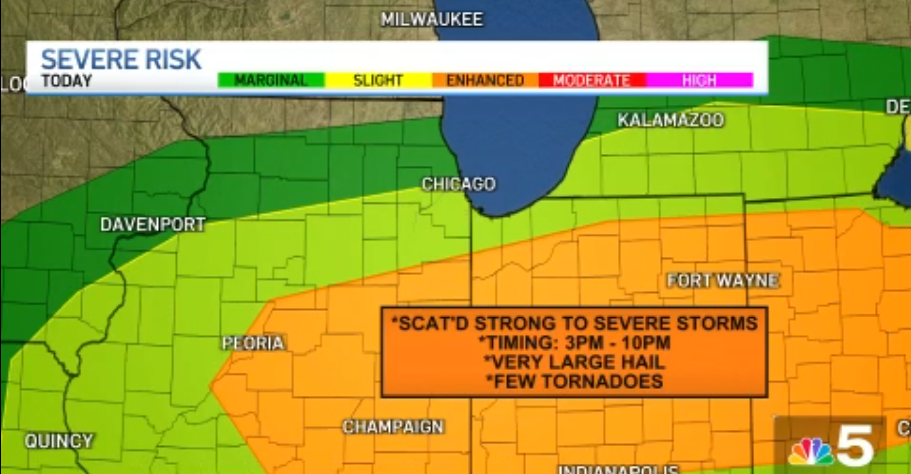 Severe weather threatens Chicago area today with hail, tornadoes – NBC ...