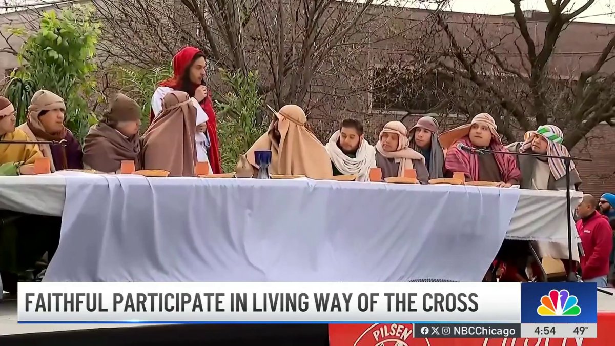 Faithful Chicagoans participate in Living Way of the Cross – NBC Chicago