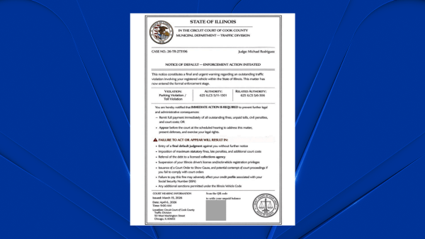 Scam court notice may arrive in your mailbox, officials warn – NBC Chicago