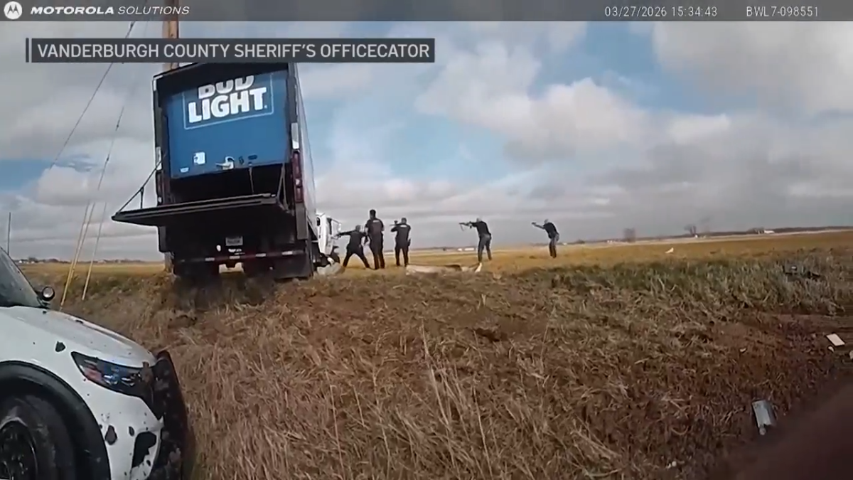 VIDEO: Driver of stolen beer truck crashes into deputy’s vehicle – NBC ...