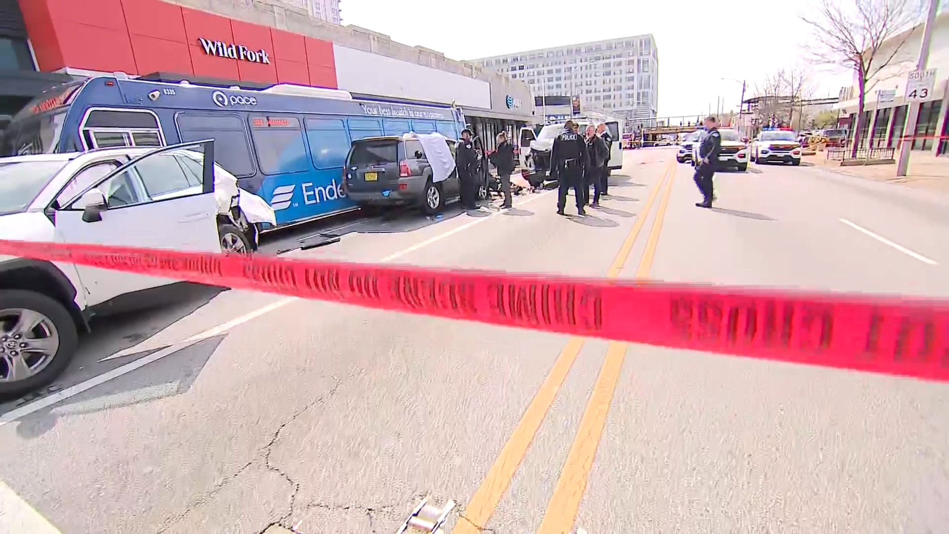 Driver crashes into cars, bus before fatally shooting himself – NBC Chicago