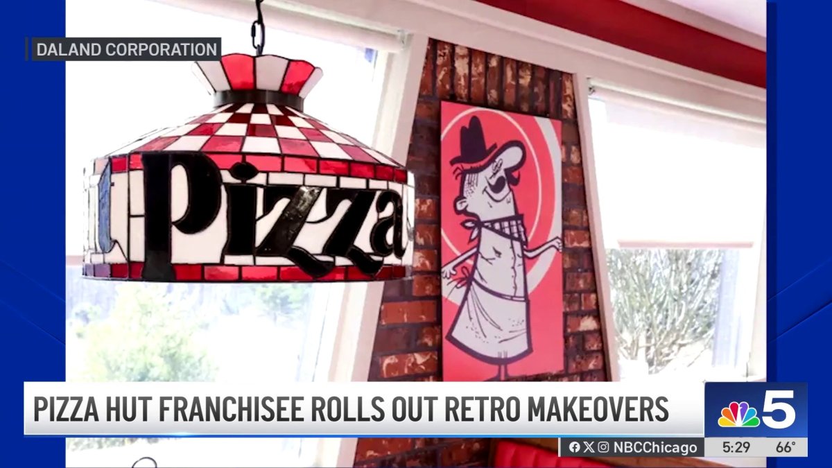Pizza Hut restaurants to go ‘retro’, with 1990s classic look – NBC Chicago