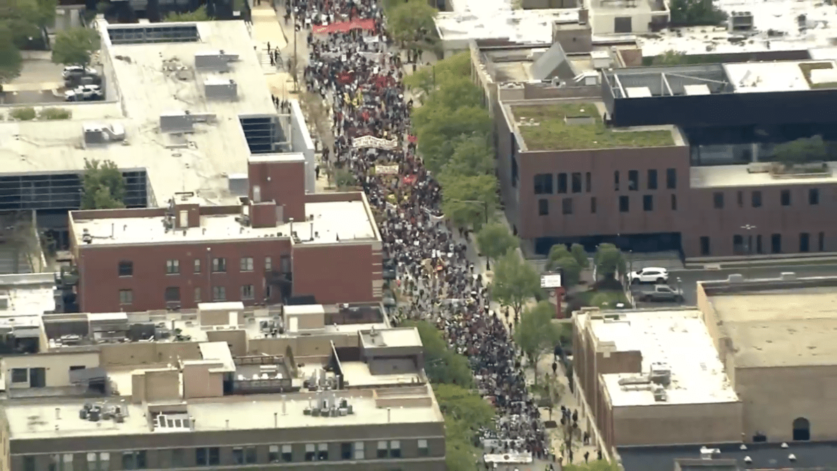 Large crowds march through Chicago as part of May Day rally – NBC Chicago