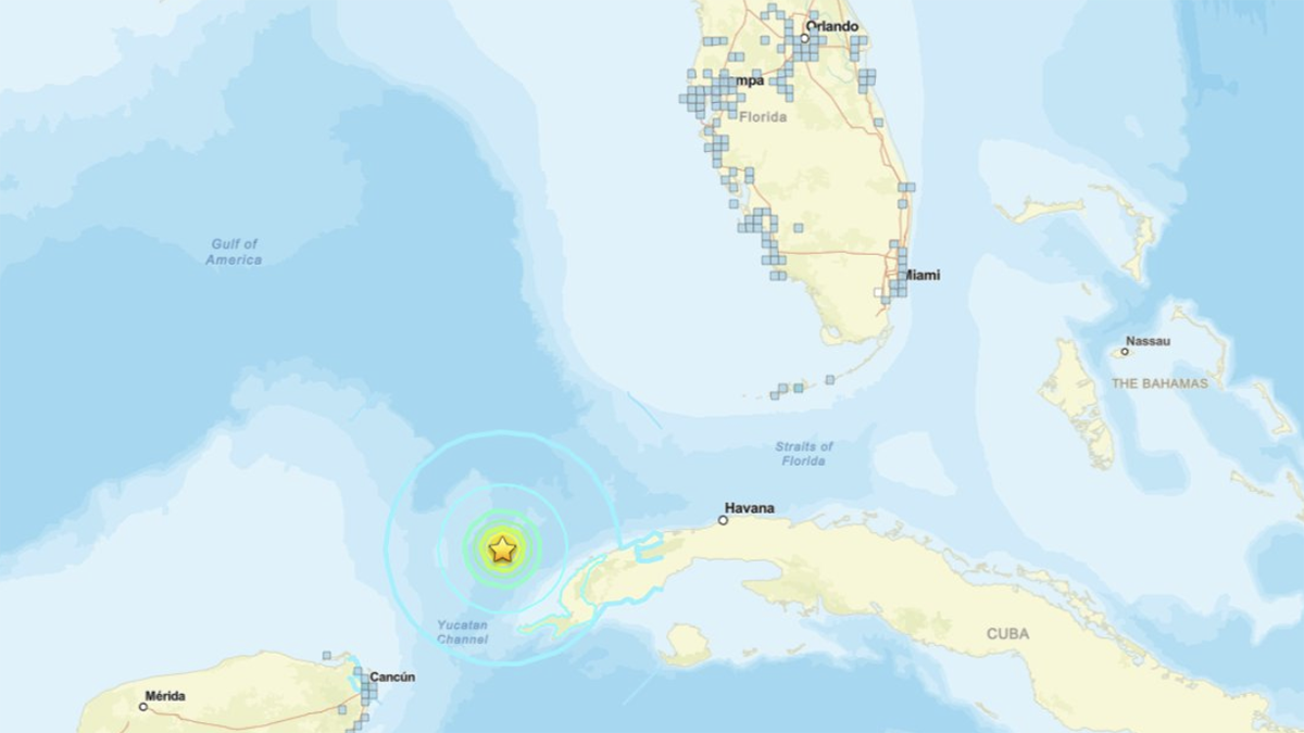 Strong earthquake off northwest Cuba felt in South Florida – NBC Chicago