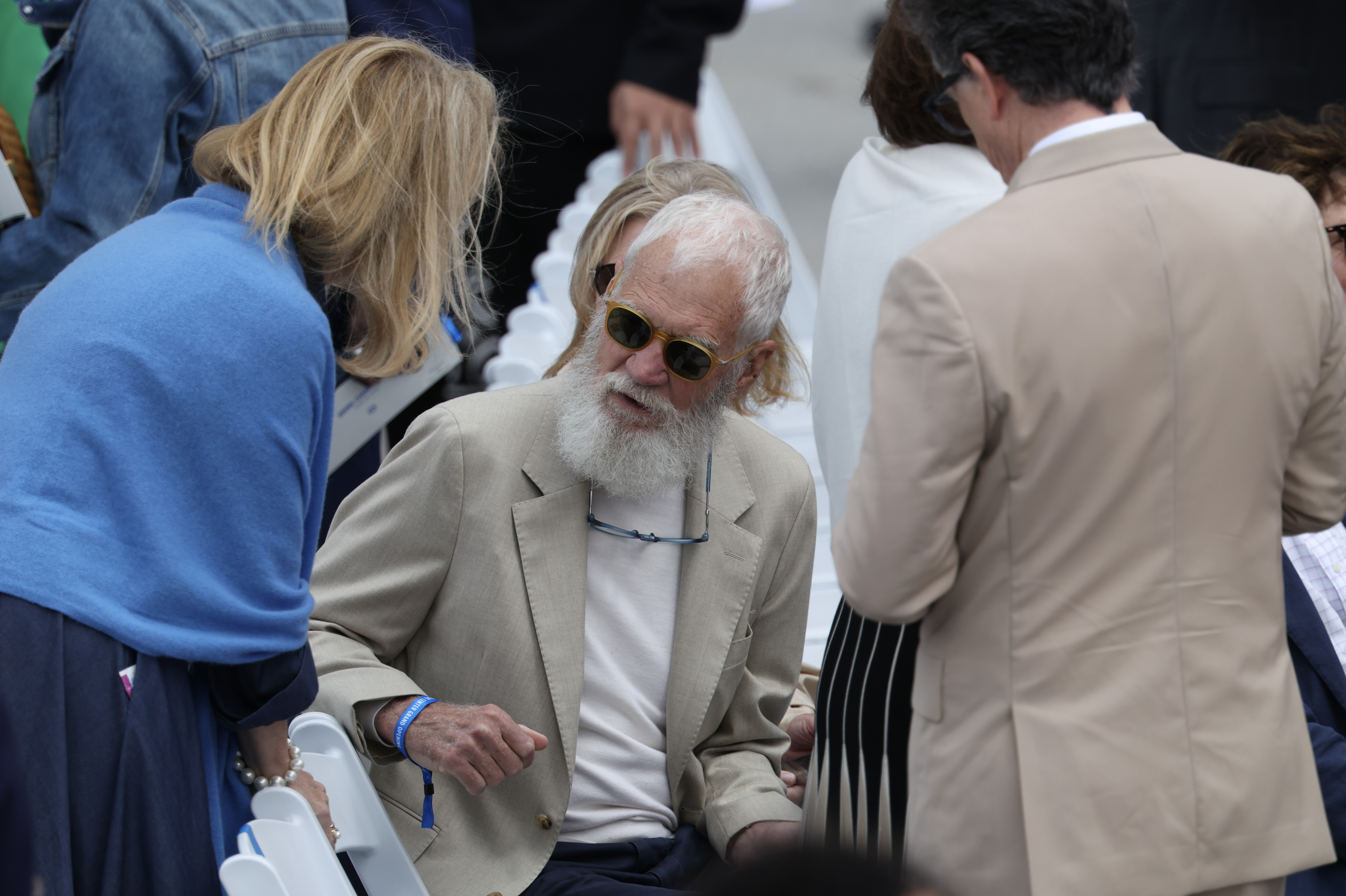 Several sport tan suits at Obama Presidential Center opening – NBC Chicago