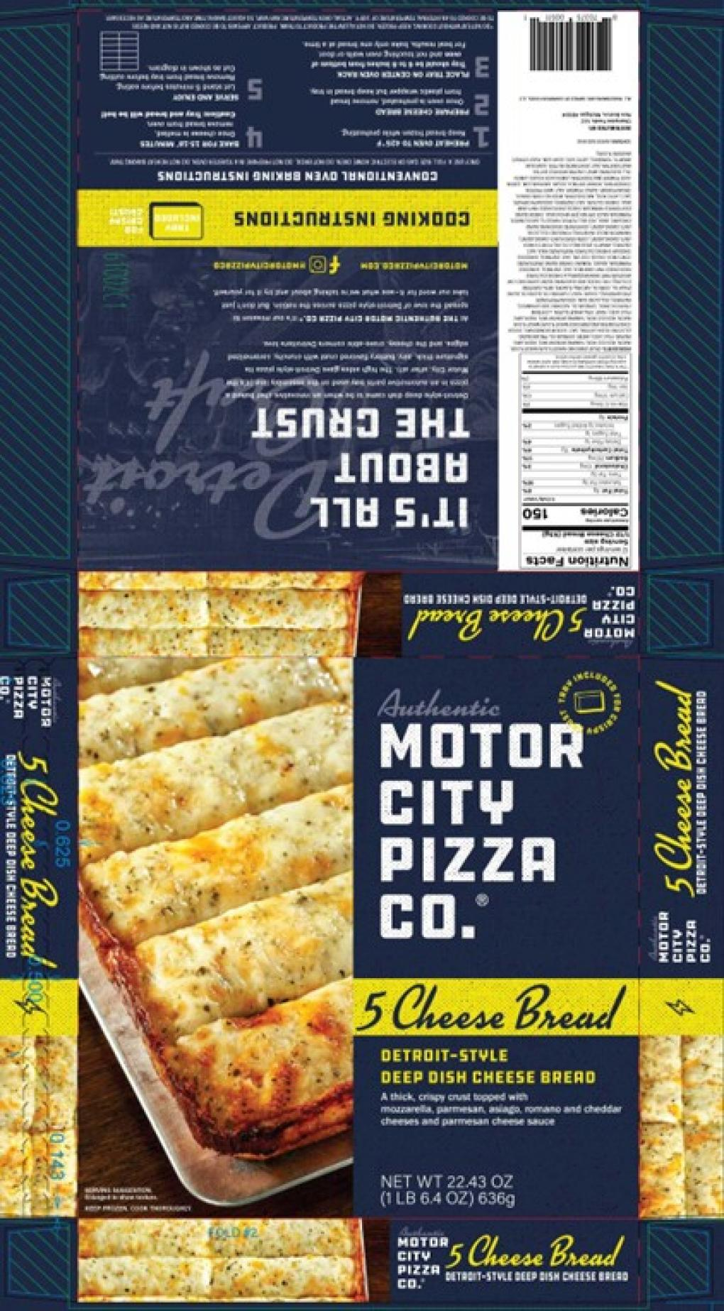Motor City Pizza Co. cheese bread recalled over salmonella concerns ...